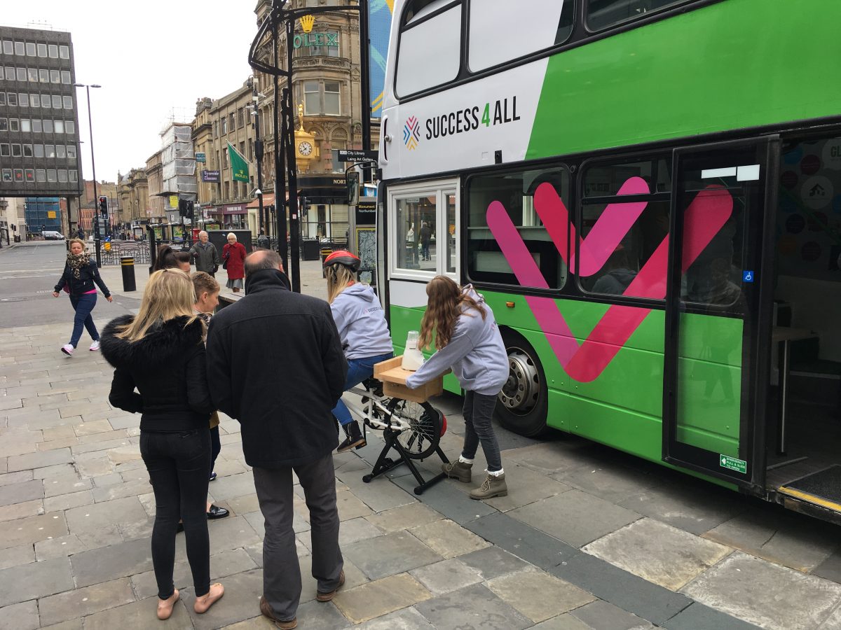 The Learning Bus visits Northumberland Street - Success4All
